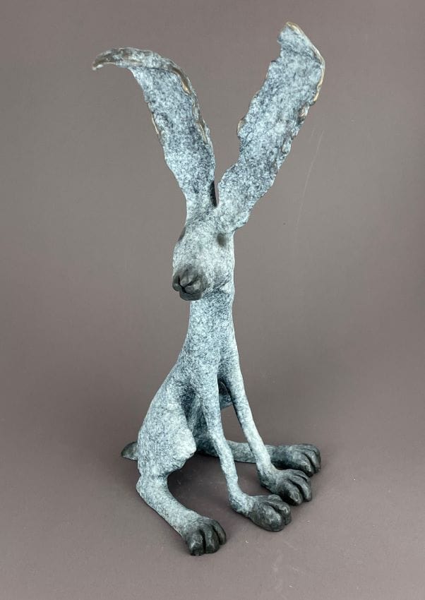 Bronze Sculpture Bunny Modern Garden Animal Bunny Sculpture Rabbit