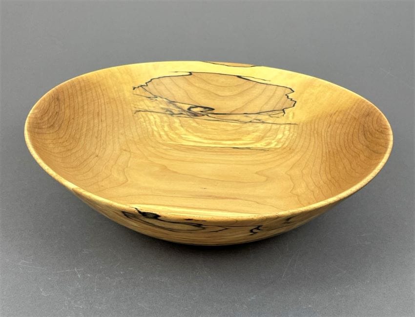 Spalted Sugar Maple Salad Bowl #22-27 – The Highlight Gallery
