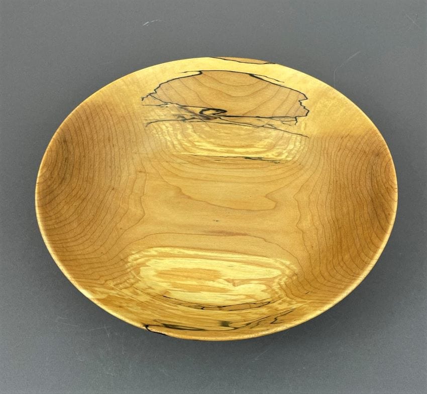 Spalted Sugar Maple Salad Bowl #22-27 – The Highlight Gallery